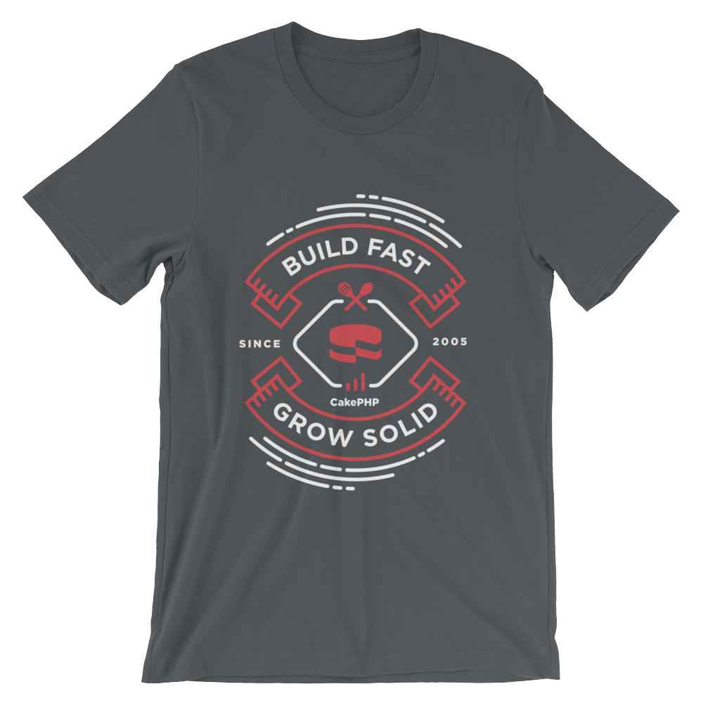 Build Fast, Grow Solid - Gray – Official CakePHP Store